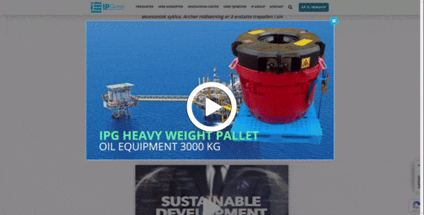 When heavy goods arrive in their proper element on the right pallet ...