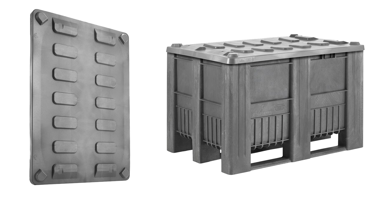 Pallet box lid IP-CB-1. The smart pallet boxes for your logistics processes